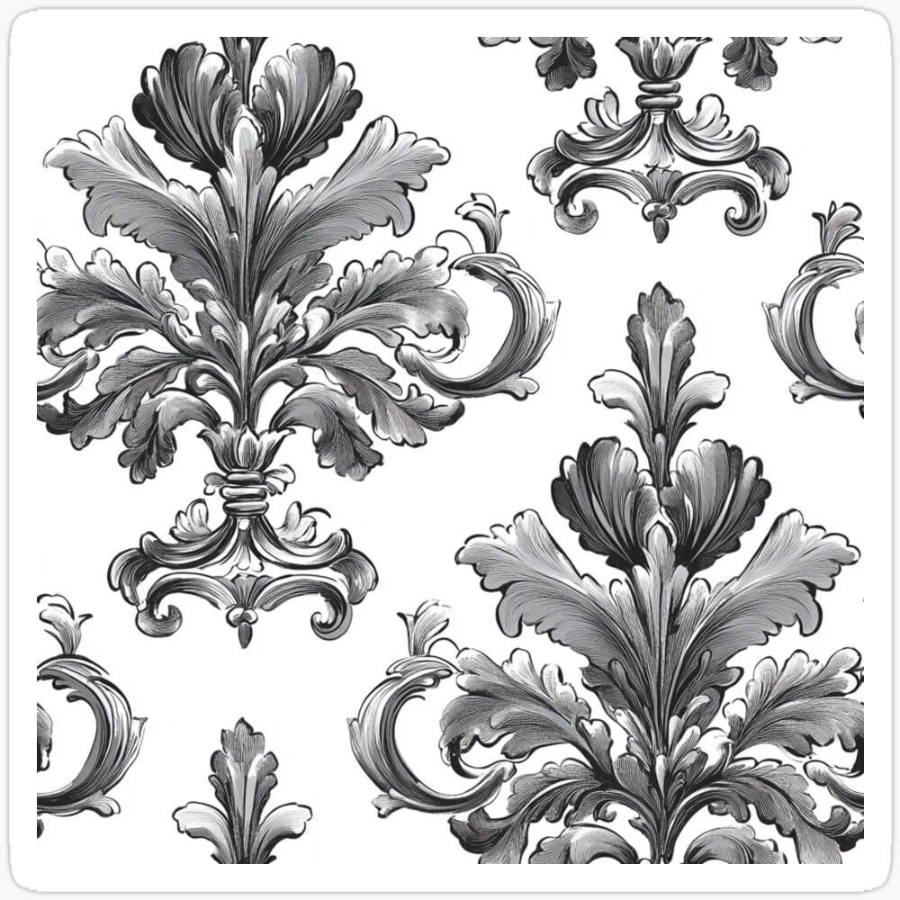 Rococo, A Golden Renaissance Sticker Kir-3379 - Walmart.com