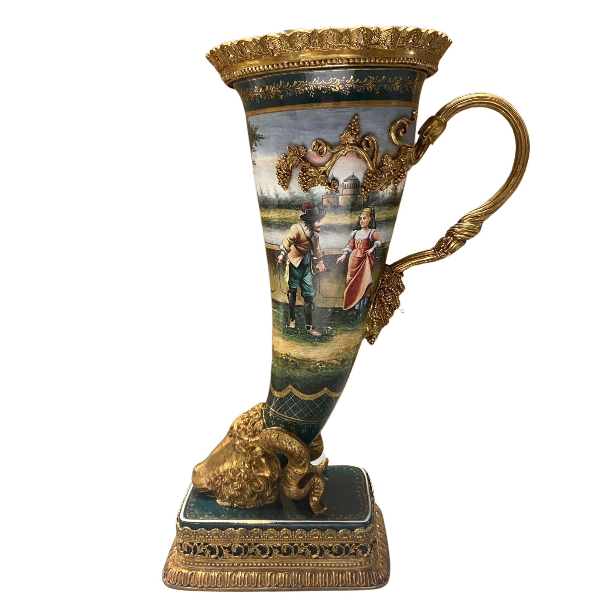 Rococo Hand-painted Style Tall Vase - Walmart.com