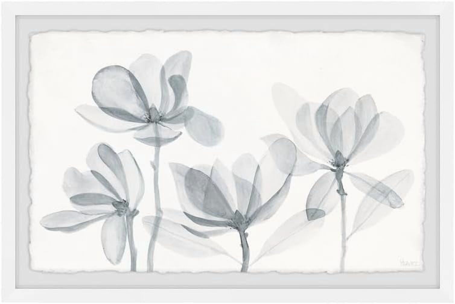 Rococo Radiance Petal Reflection Framed Painting Print, 24" x 36 ...