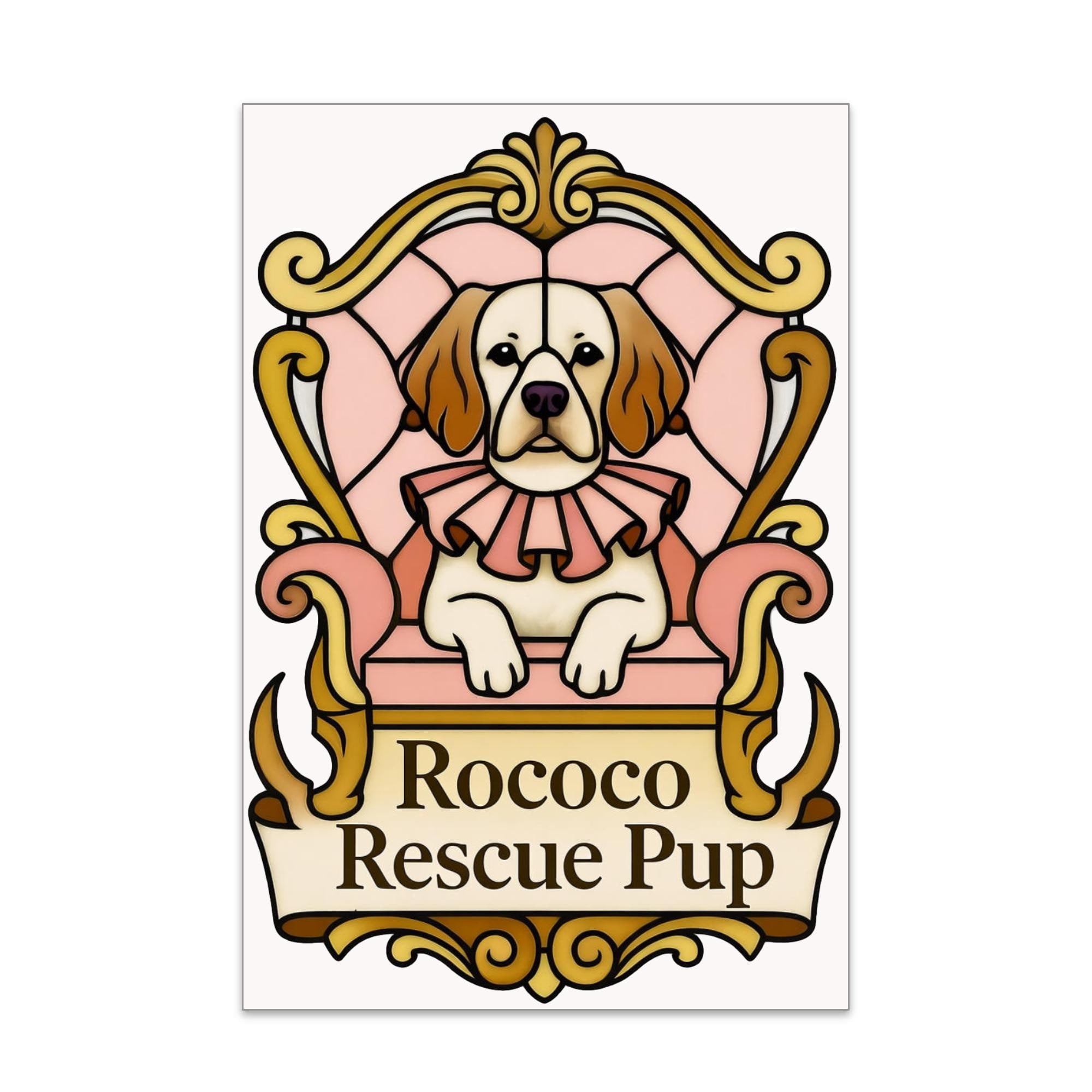 Rococo Pet Art - Pet Moms - 13x19 Poster Print - Animal Decor - Walmart.com
