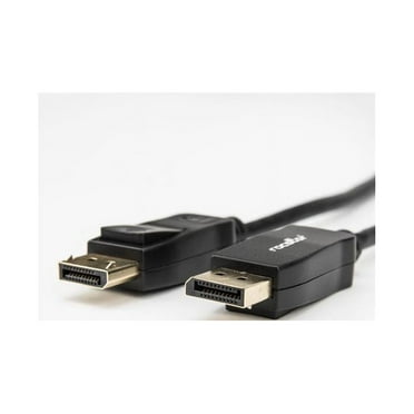 Qvs 6Ft Displayport Ultrahd 4K Black Cable With Blue Connectors ...