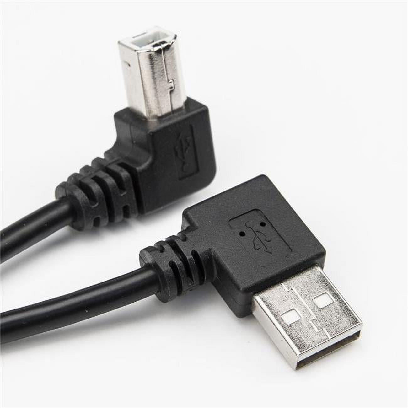 Rocstor 3 ft. USB Type A Right Angle to USB Type B Right Angle Cable ...