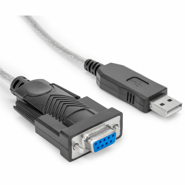 Rocstor 3ft 1 Port USB to Null Modem RS232 DB9 Serial DCE Adapter Cable ...