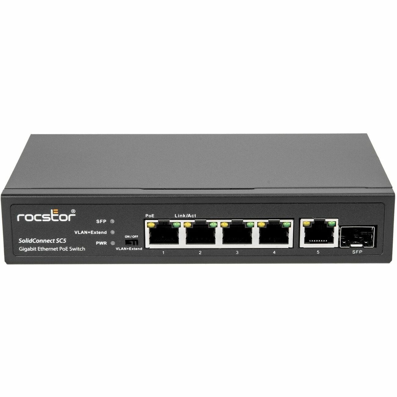 Rocstor 5-Port Gigabit Rackmount PoE Switch - Walmart.com