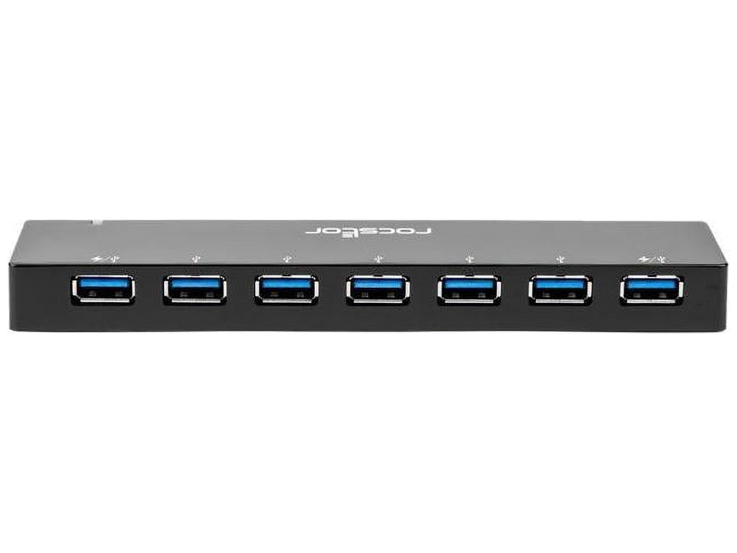 Rocstor 7-port USB Hub - USB 3.0 - External - 7 USB Port(s) - 7 USB 3.0 ...