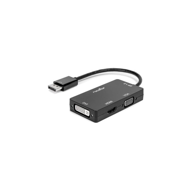 Rocstor Premium 3-in-1 DisplayPort to HDMI/VGA/DVI Converter Adapter ...