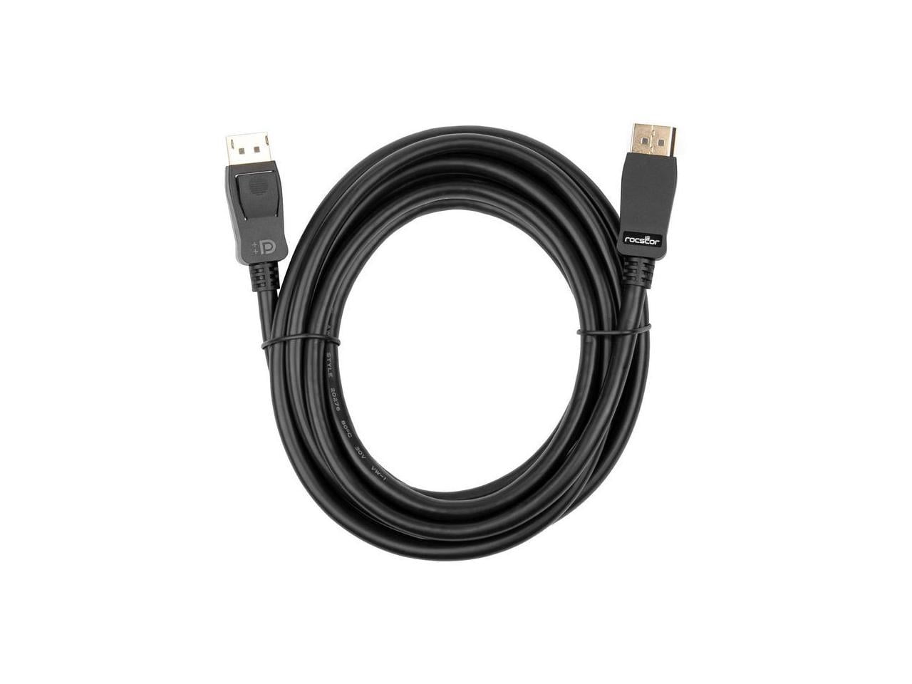 Rocstor Premium DisplayPort 1.4 Cable - 8K/60Hz - 10 ft DisplayPort A/V ...