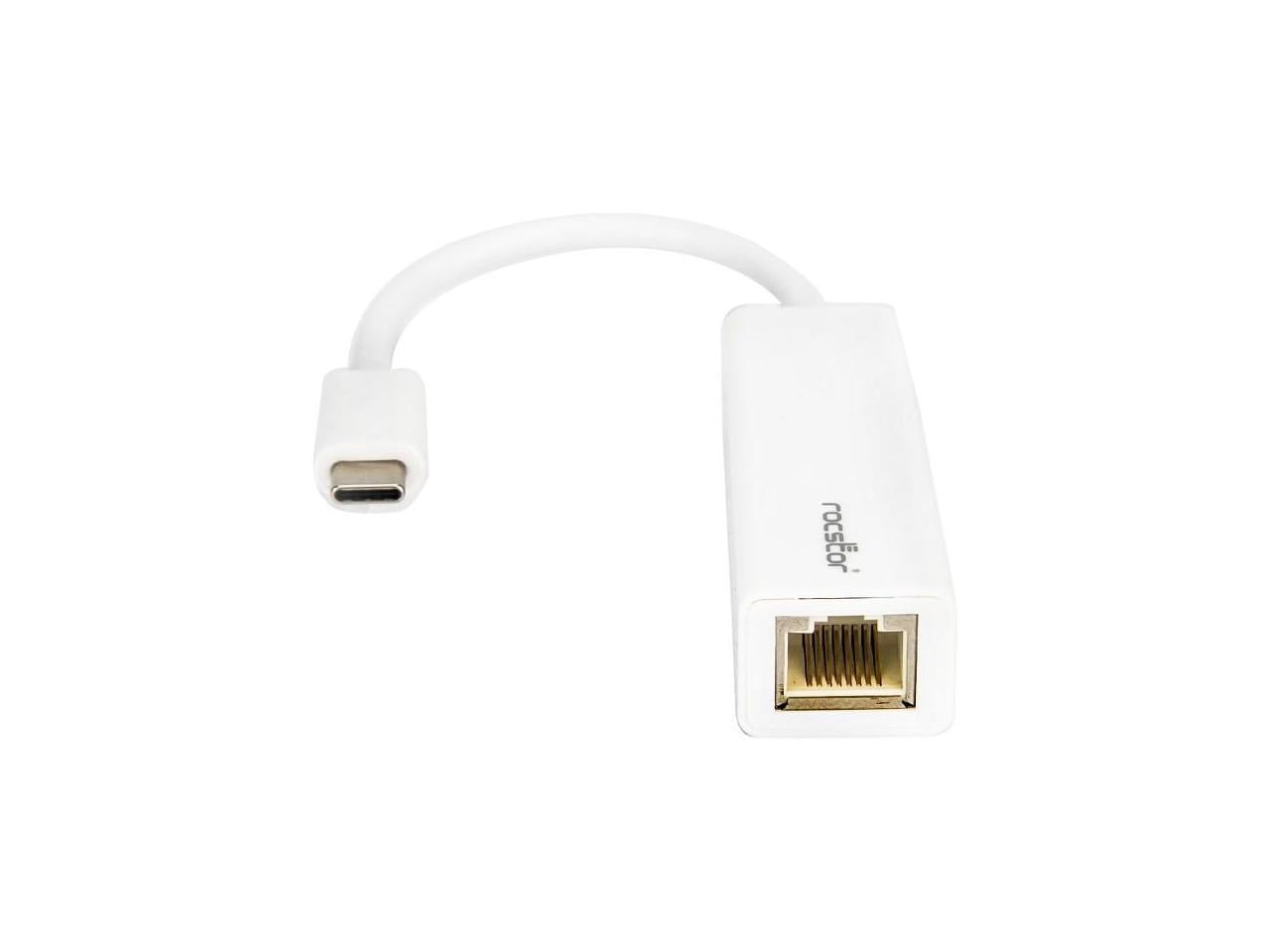 Rocstor Y10A173-W1 Usb-C To Gigabit Adapter White Usb-C 3.1 To Gigabit ...