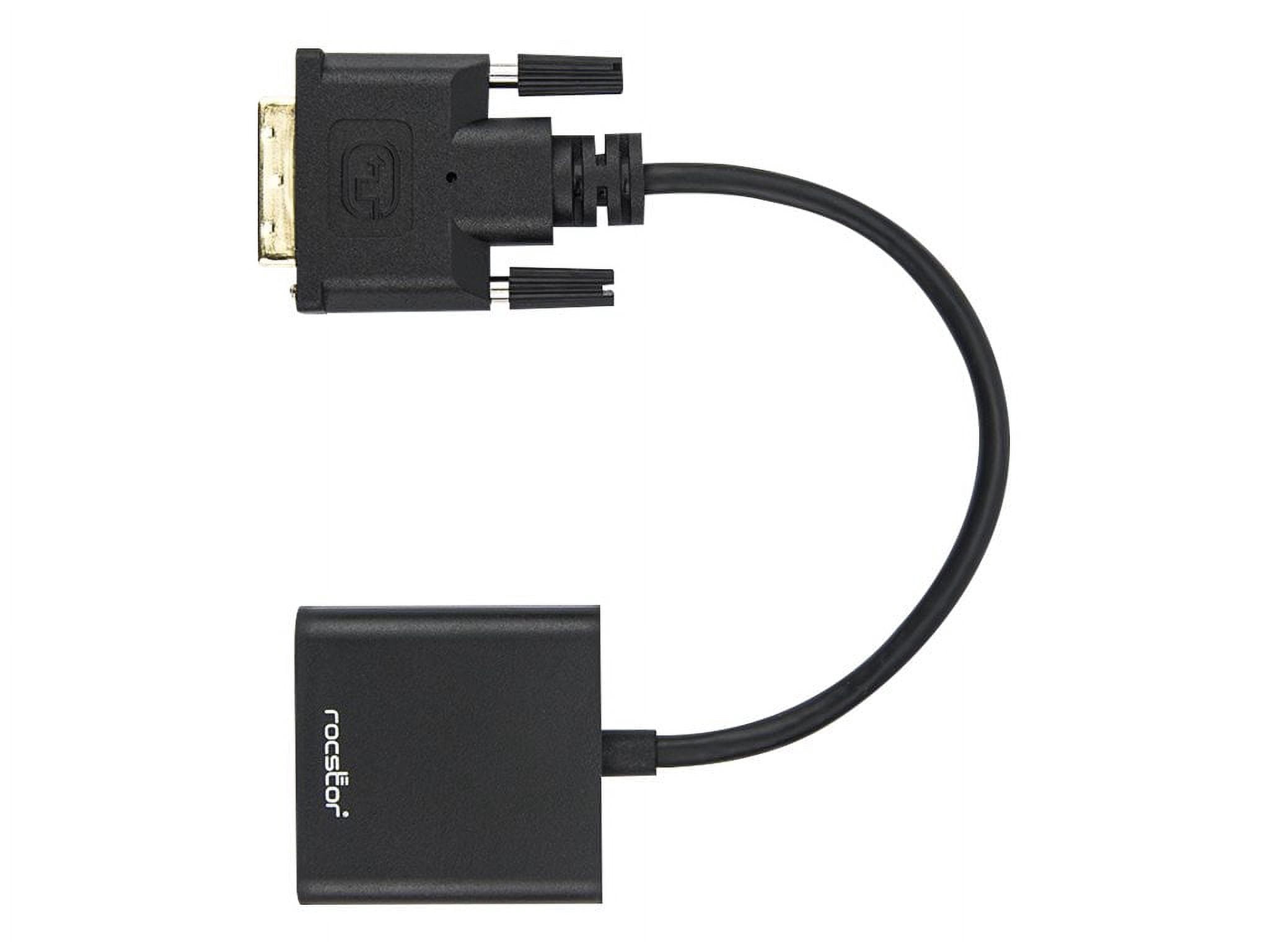 Rocstor Y10A198-B1 DVI-D to VGA Active Adapter - Resolutions up to ...