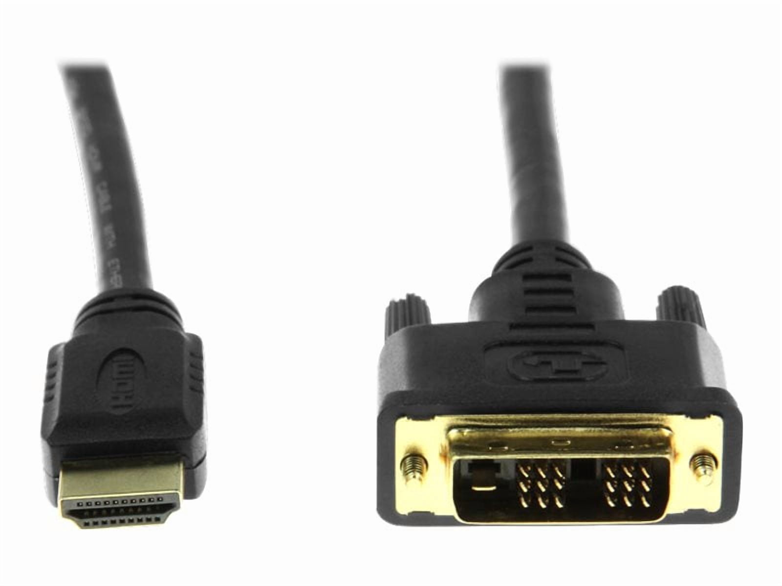 Rocstor Y10C124-B1 6ft. HDMI to DVI-D Cable M/M HDMI Male to DVI-D Male ...