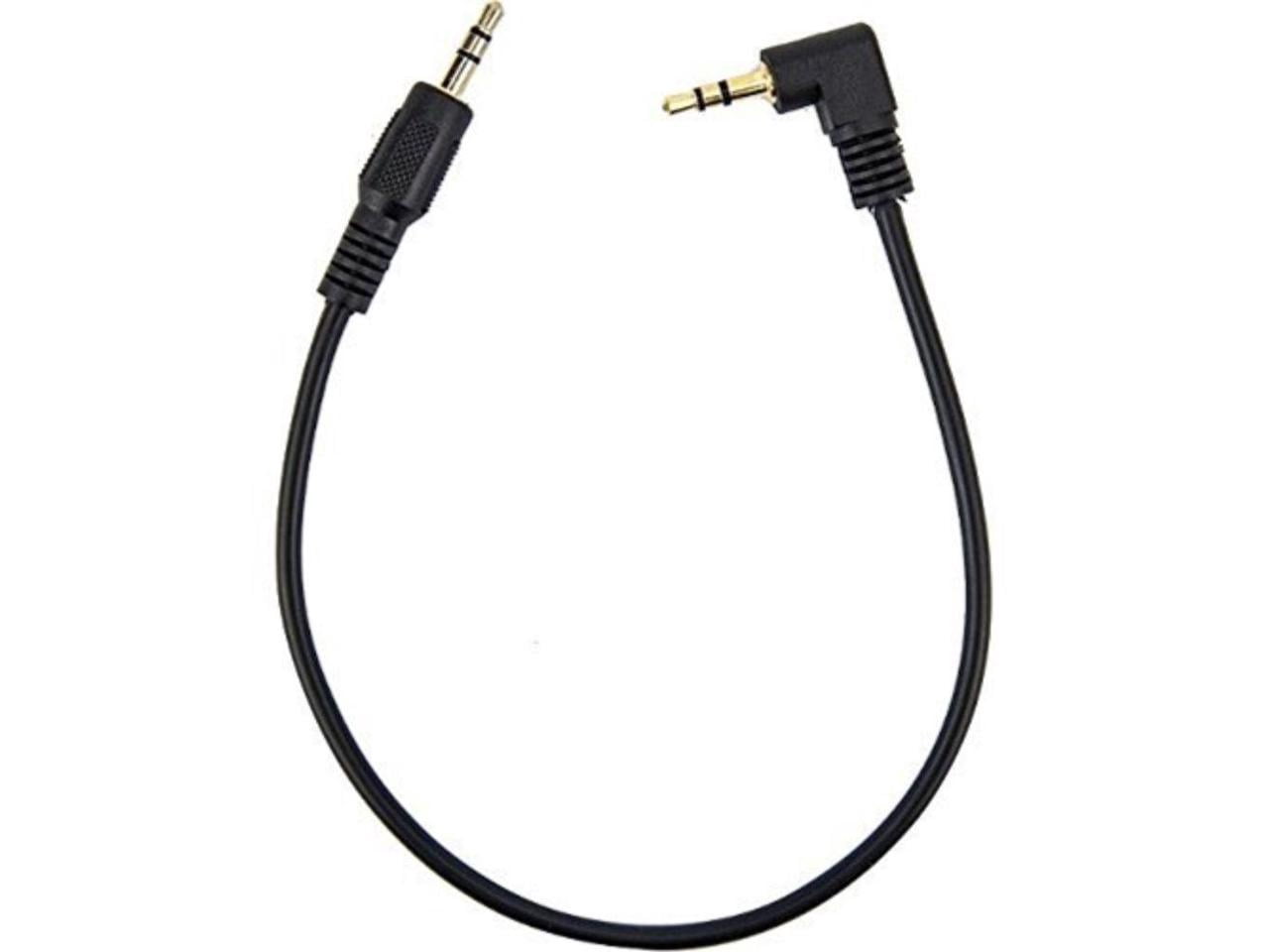 Rocstor Y10C191-B1 1Ft Slim 3.5Mm To Right Angle Sterio Audio Cable ...