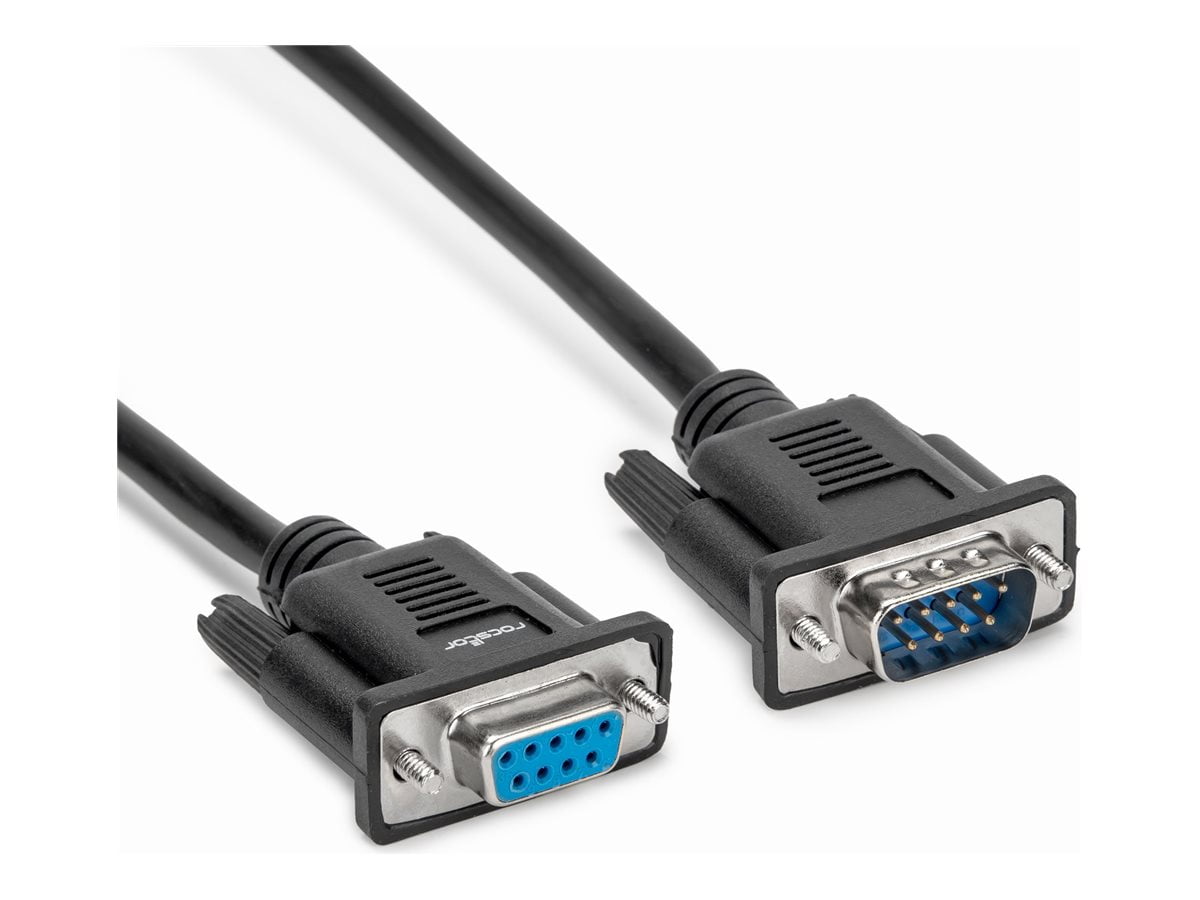Rocstor Y10C875-B1 PREMIUM 2M (6.4FT) STRAIGHT THROUGH DB9 RS232 SERIAL ...