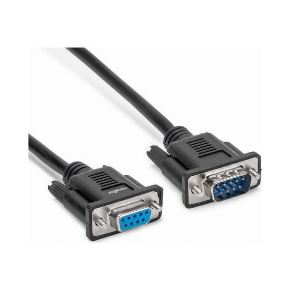 Rocstor Y10C881-B1 PREMIUM 10FT (3M) RS232 SERIAL NULL MODEM CABLE M/F ...
