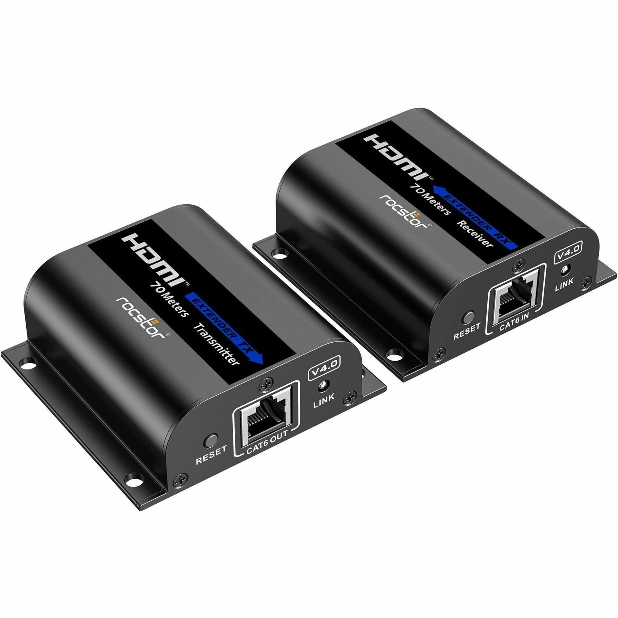 Rocstor Y10G008-B1 Truereach 4k@30zhz Hdmi Extender Over Cat6/cat6a ...