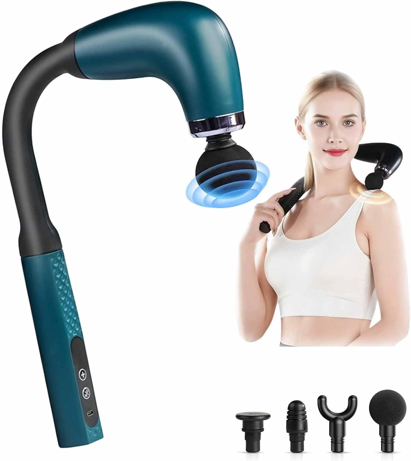 Rocuma Massage Hammer,2025 New Massage Gun with Extension Handle for ...