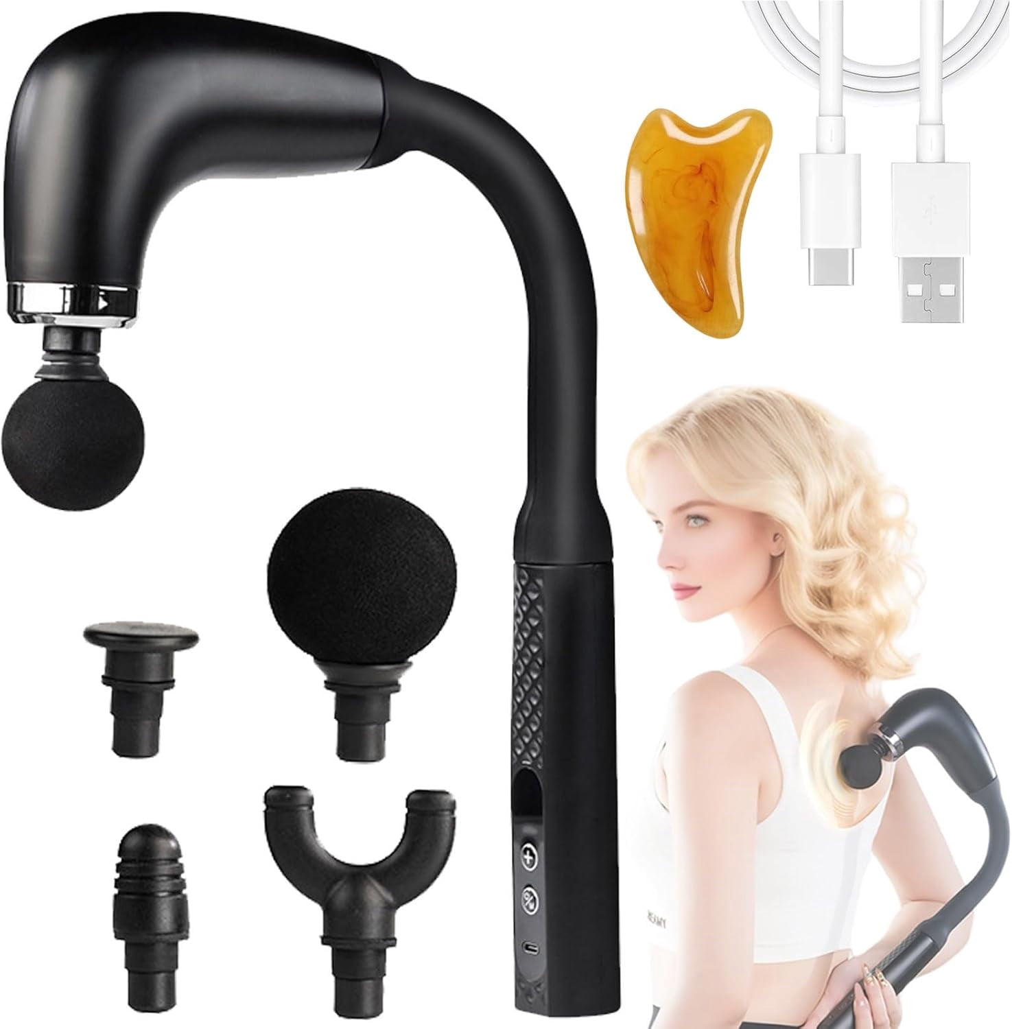 Rocuma Massage Hammer - 9 Modes & 4 Heads, 2025 New Hand Held Massager ...