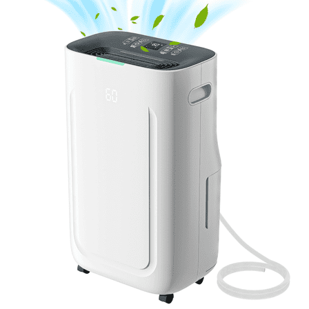 Midea Midea Cube 50 Pint 4500 Sq Ft Dehumidifier in White - Bucket Full ...