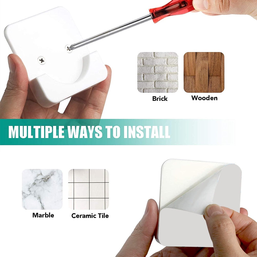 Rod Bracket Shower Wardrobe Rail Pole End Support Curtain Socket ...