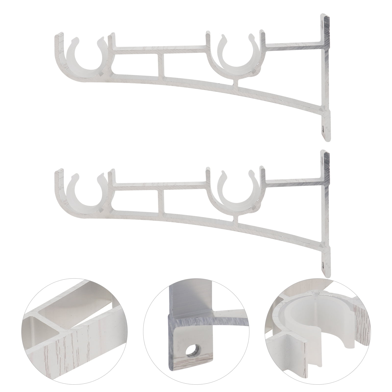 Rod Brackets Bracket Rack Curtain Roman Hanger Hooks Towel Shower ...