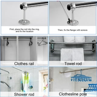 Ceiling Mounted Corner Shower Curtain Rod | Shelly Lighting