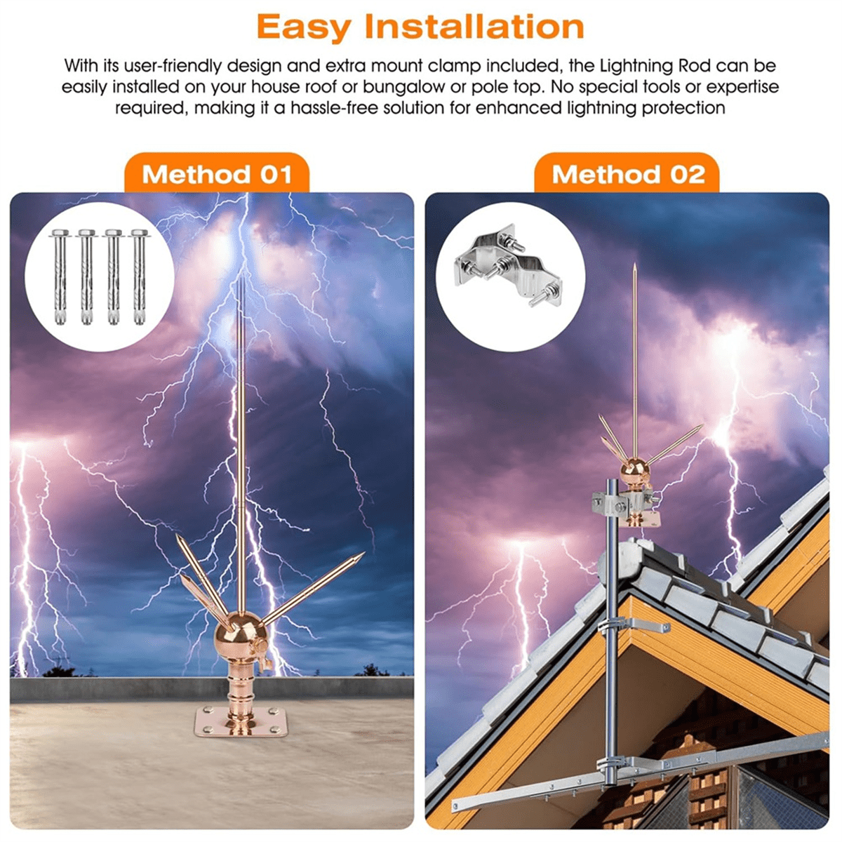 Rod, Copper Brass Rod Kit Removable Protection Equipment System for ...