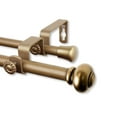 Rod Desyne Yolanda 5 by 8" Double Curtain Rod Extends - Antique Gold ...