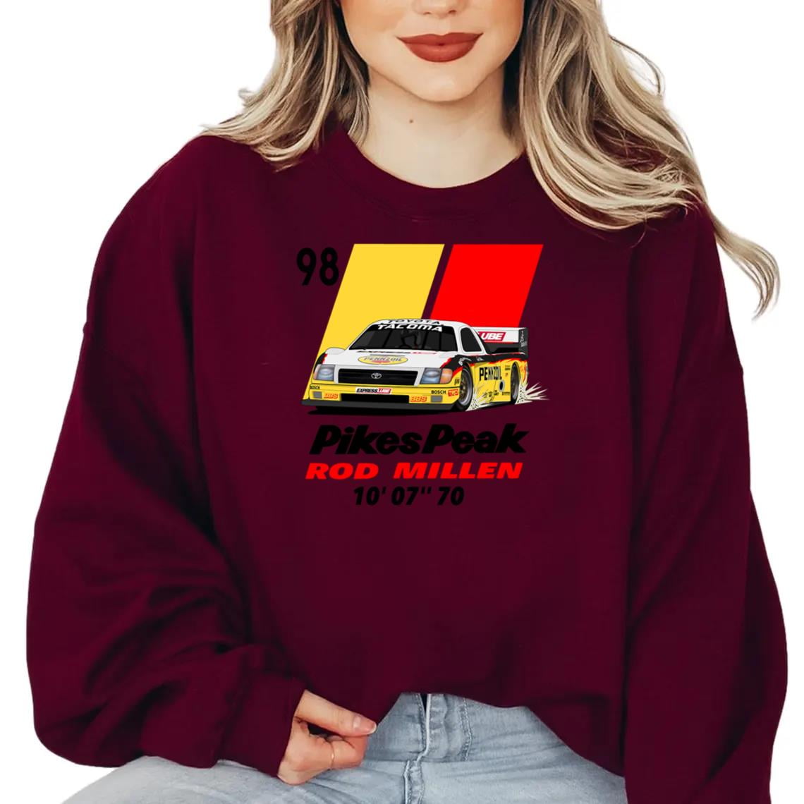 Rod Millen Tacoma Pikes Peak Hill Climb Toyota Race Car Legend Vintage SweatShirt Unisex, up to ...