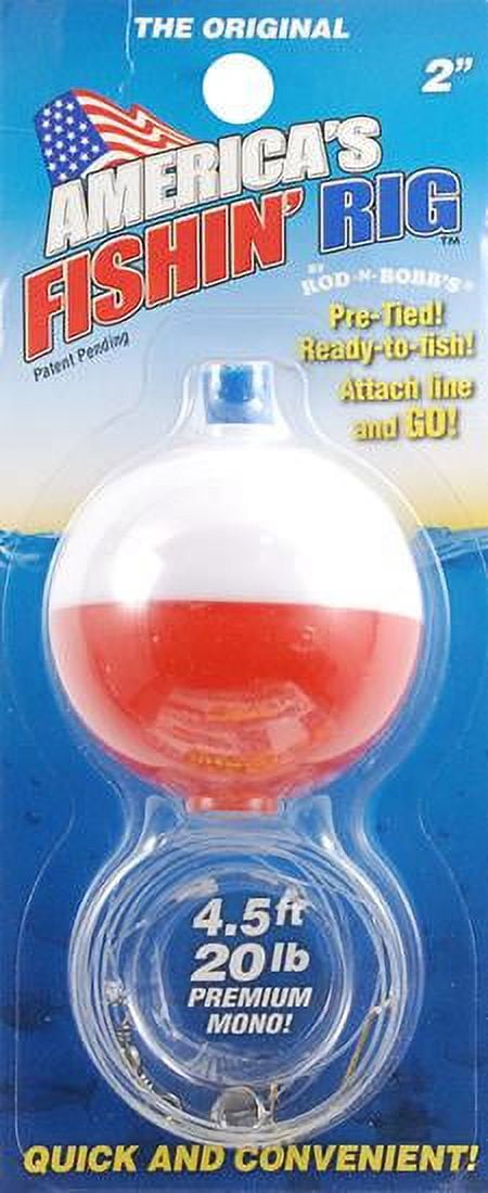 Rod-N-Bobb Original Fishin' Rig, Red/White, 2" - Walmart.com