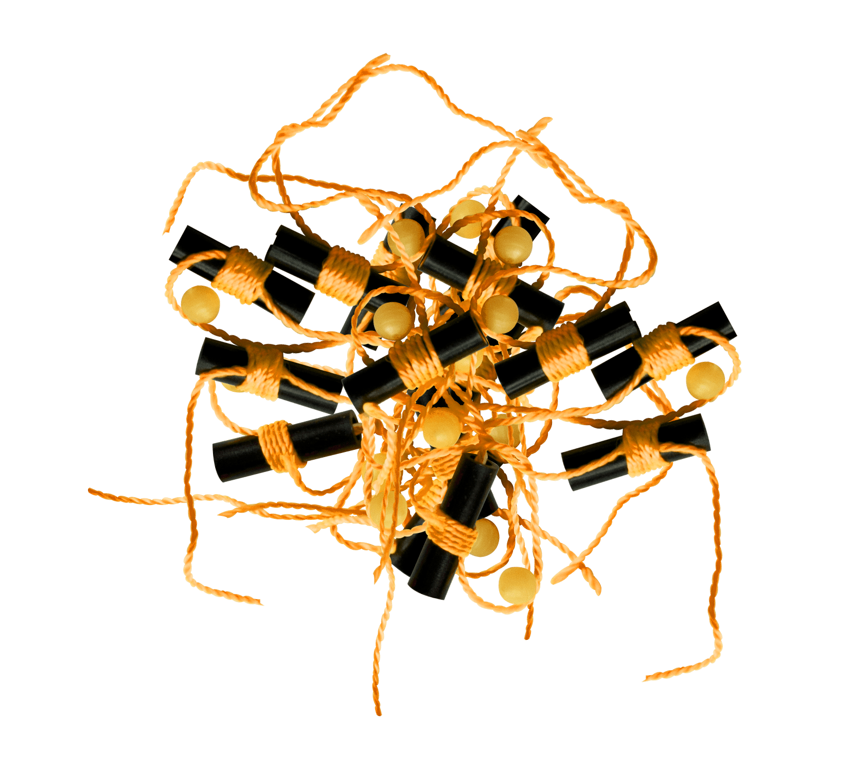 Rod-N-Bobb's Bobber Stops & Beads 15 Pack - Orange - Walmart.com