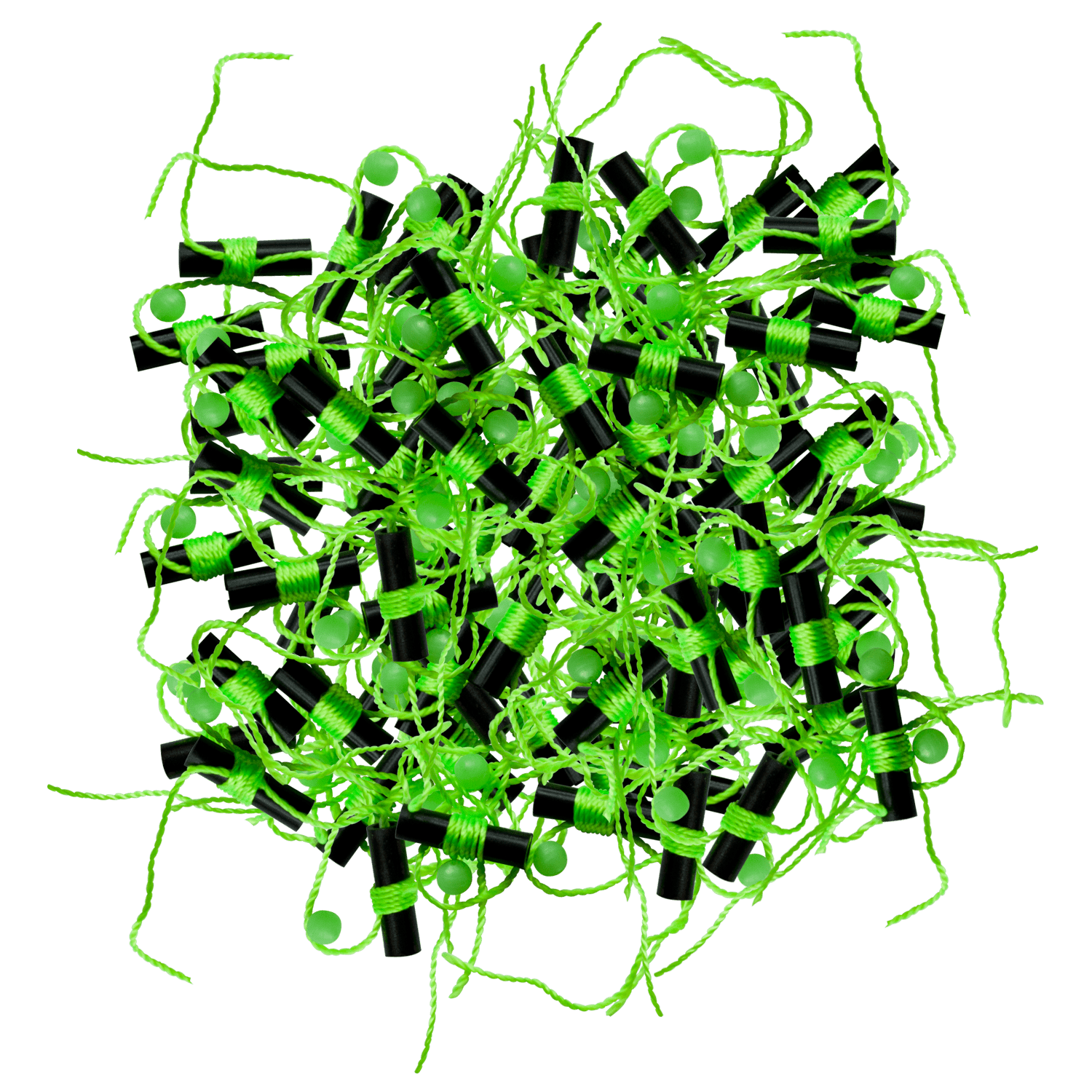 Rod-N-Bobb's CH7007 Bobber Stops Black/Chart Easy On-Easy Off (100 Pack ...