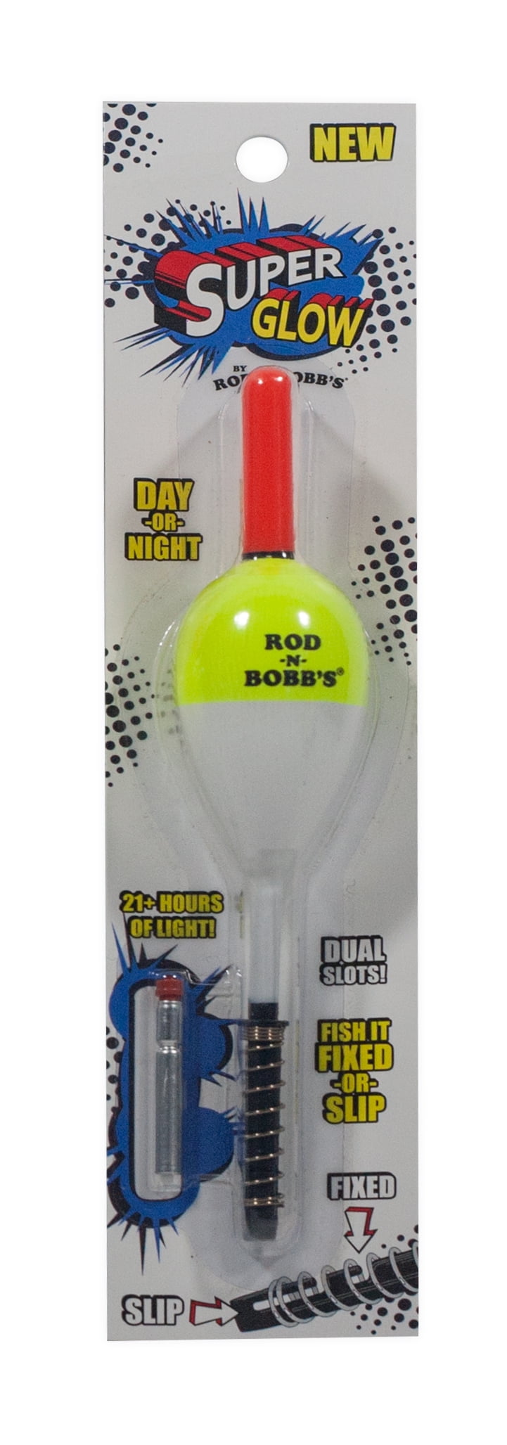 Rod-N-Bobb's Super Glow Lighted Bobber - Extra Large Red - Walmart.com