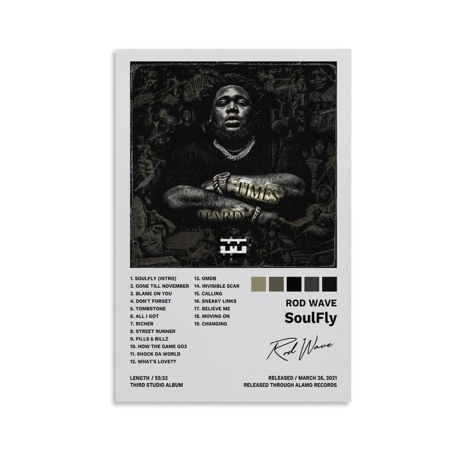 Rod Poster Wave Soulfly Album Cover Poster Decorative Painting Canvas ...