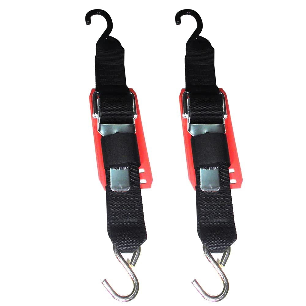 Rod Saver Paddle Buckle Trailer Tie-Down w/Vinyl Pad - 2" x 4' - Pair ...