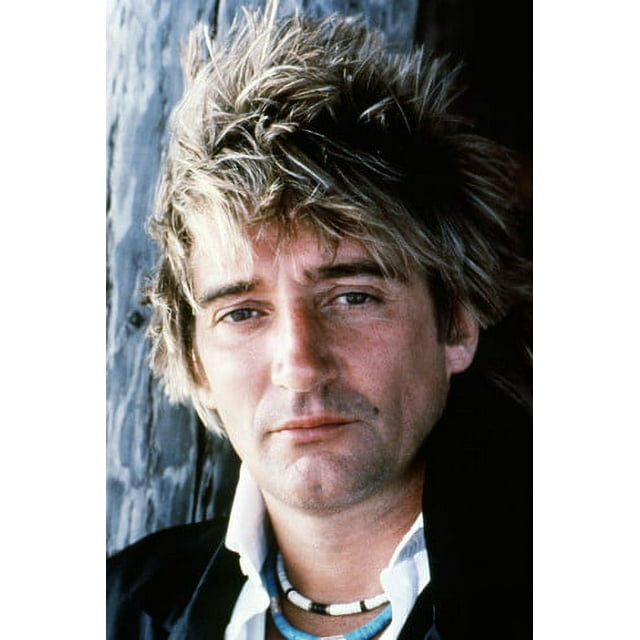 Rod Stewart Spiky Hair Close Up Portrait Circa Late 1970's 24x36 Poster ...