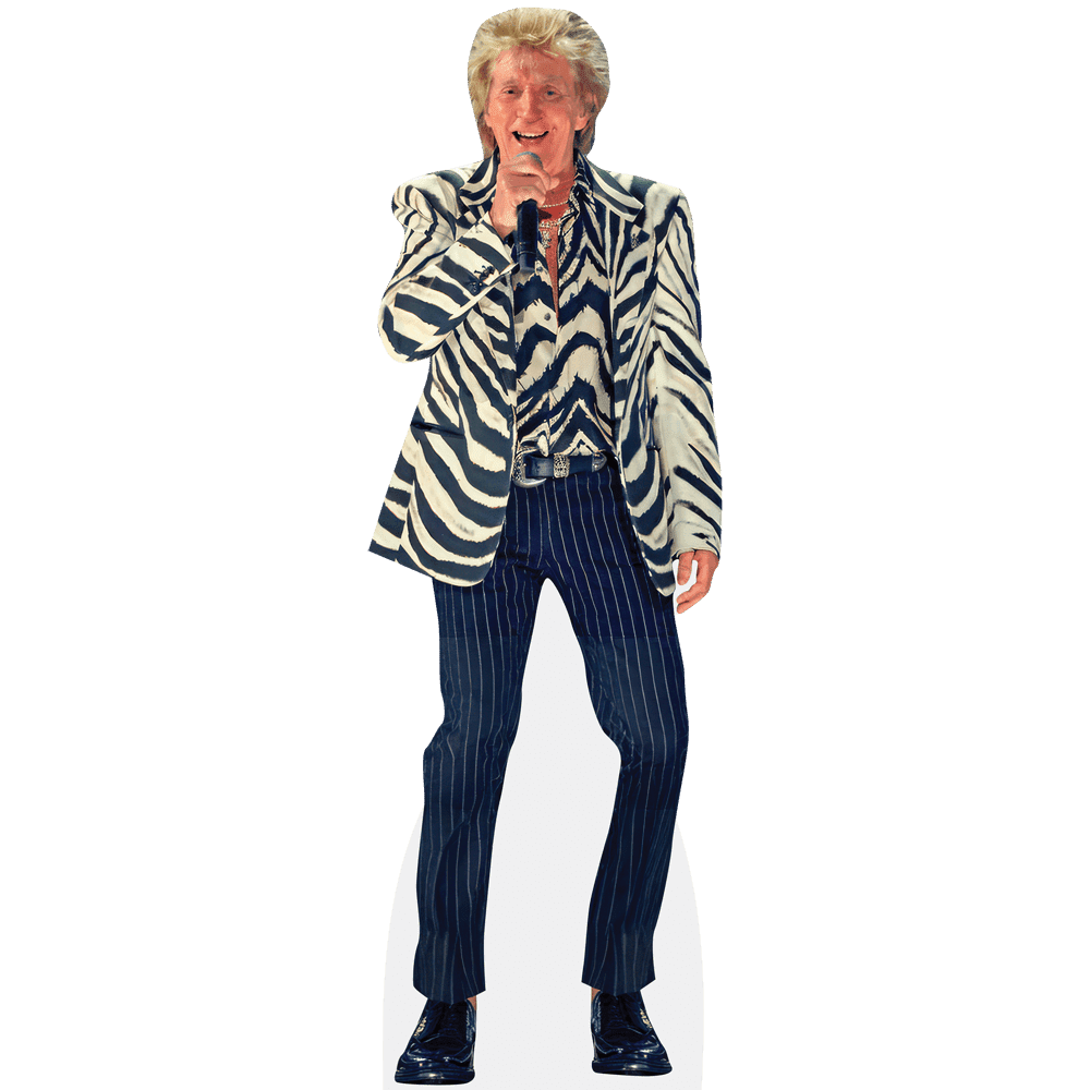 Rod Stewart (Zebra Print) Mini Size Cutout. Standee. - Walmart.com