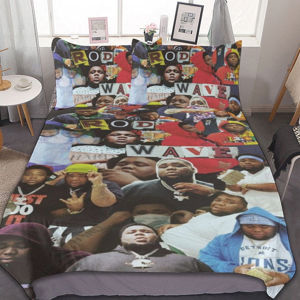 Rod Wave 3-Piece Bedding Set Duvet Cover Set Soft Warm And Comfortable ...