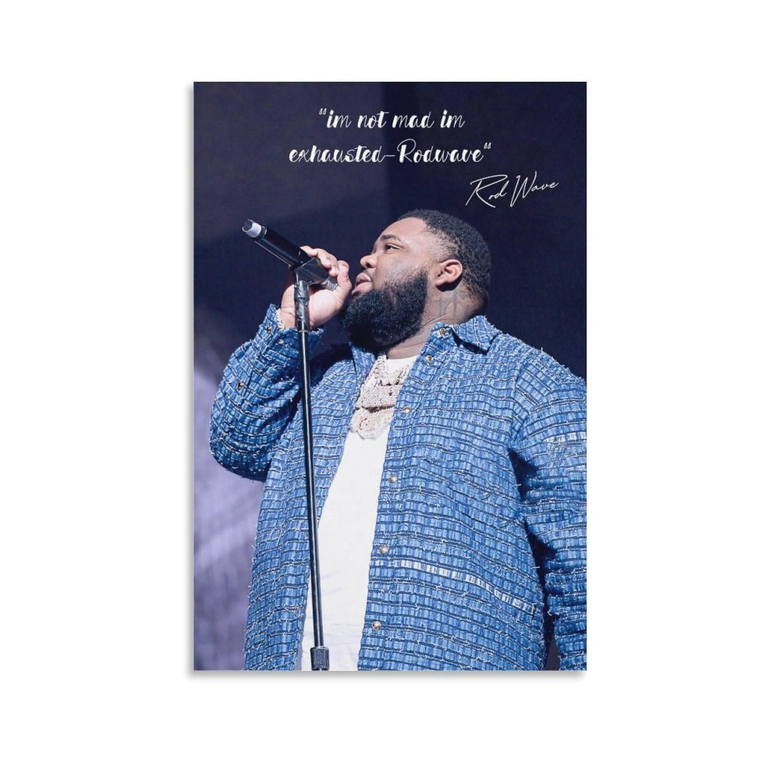 Rod Wave Album Signed Poster Prints Canvas Wall Art for Trendy Dorm ...