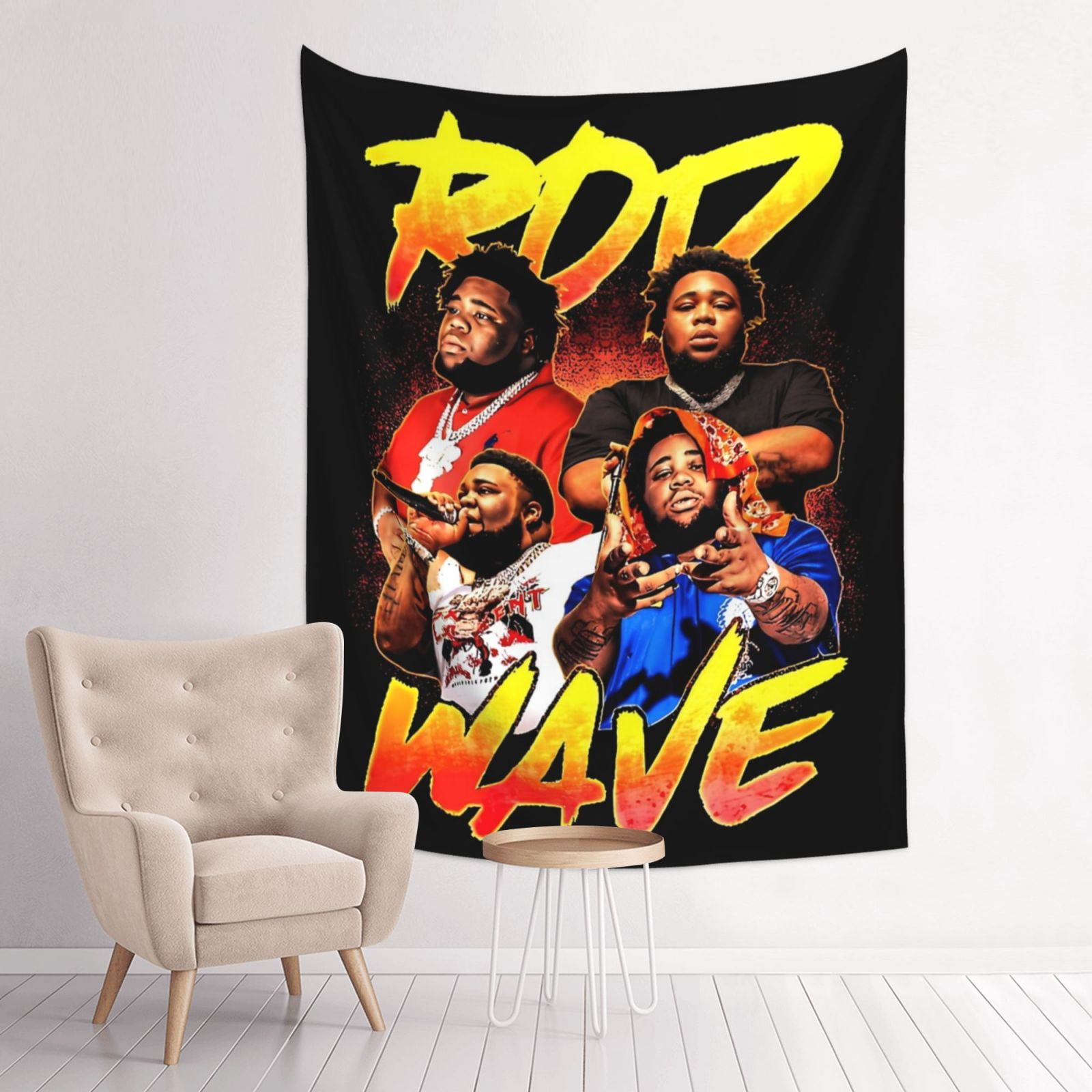 Rod Wave Art Tapestry Wall Art Poster Tapestry Gifts Bedroom Prints ...