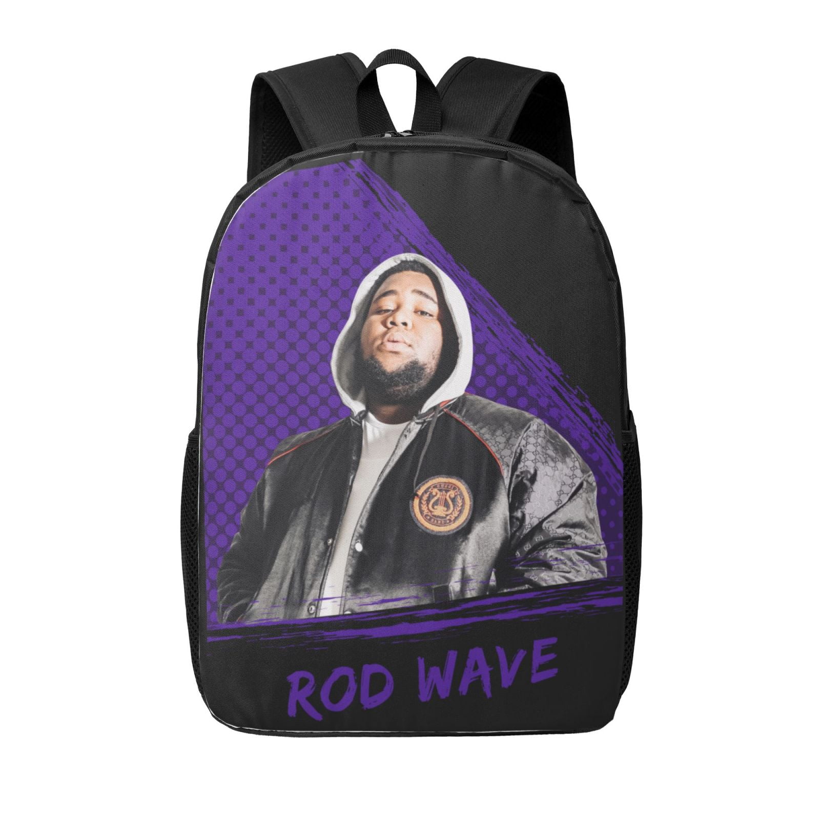 Rod Wave Backpack 17 Inches Casual Sports Bag Waterproof Travel Laptop ...