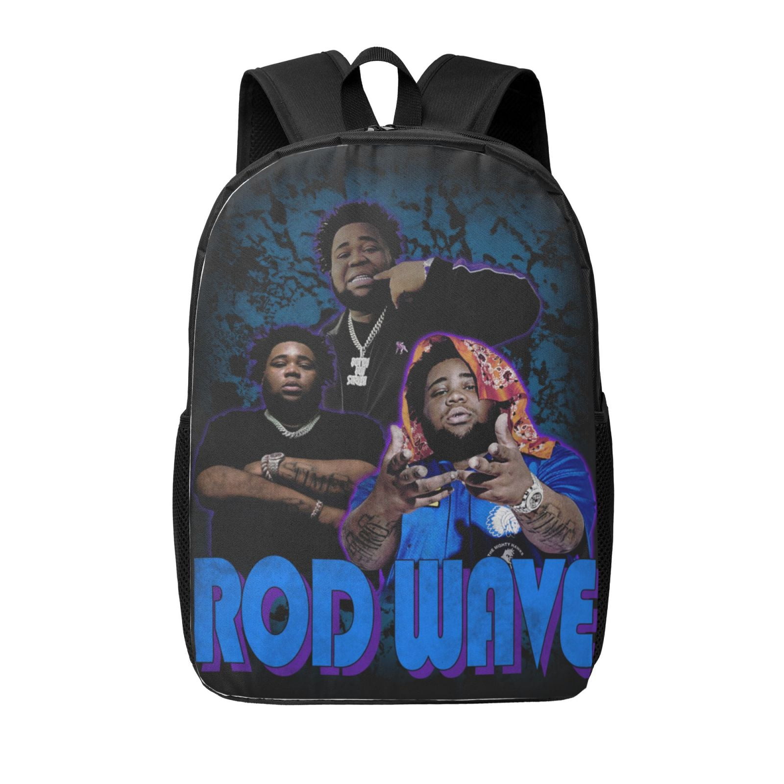 Rod Wave Backpack 17 Inches Casual Sports Bag Waterproof Travel Laptop ...