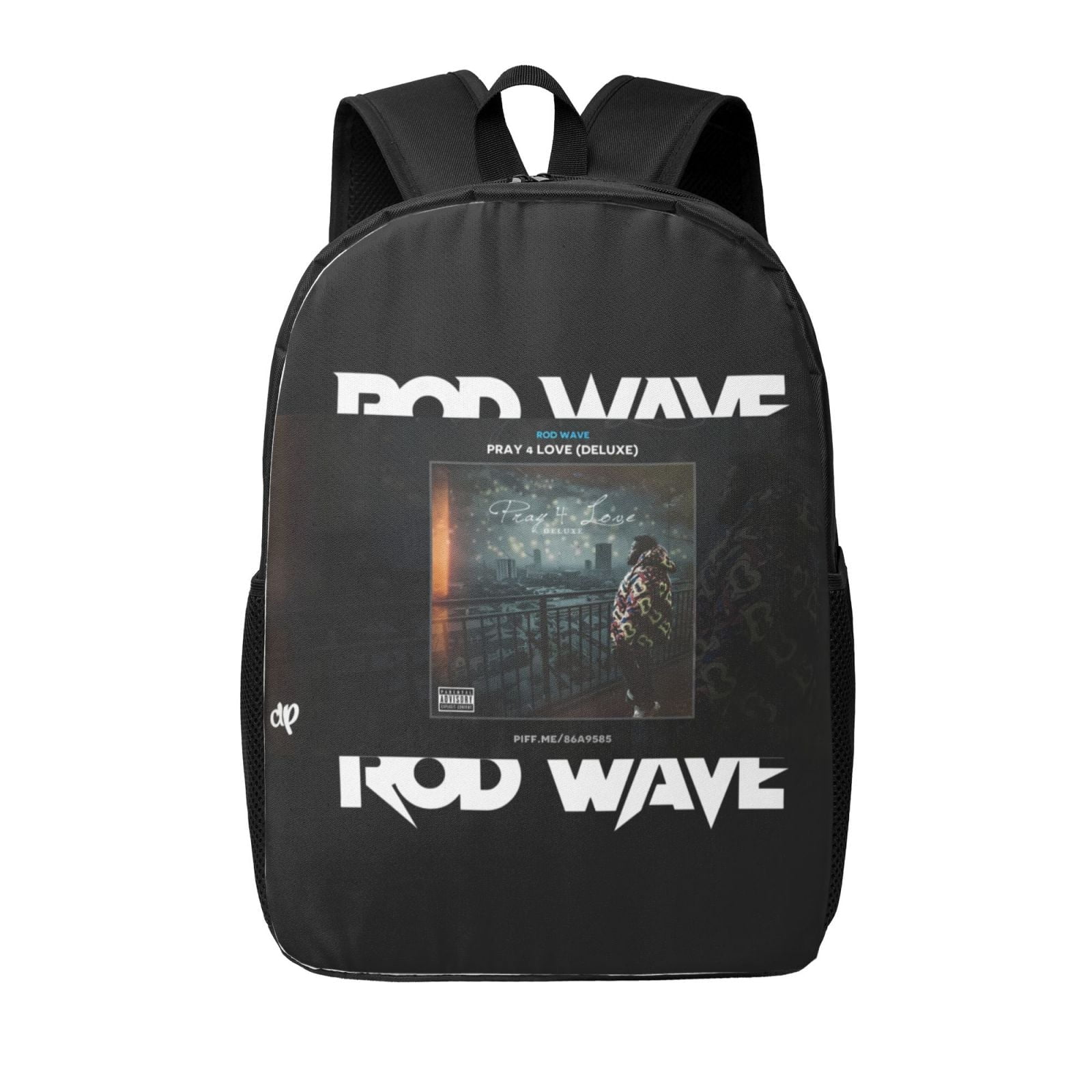 Rod Wave Backpack 17 Inches Casual Sports Bag Waterproof Travel Laptop ...