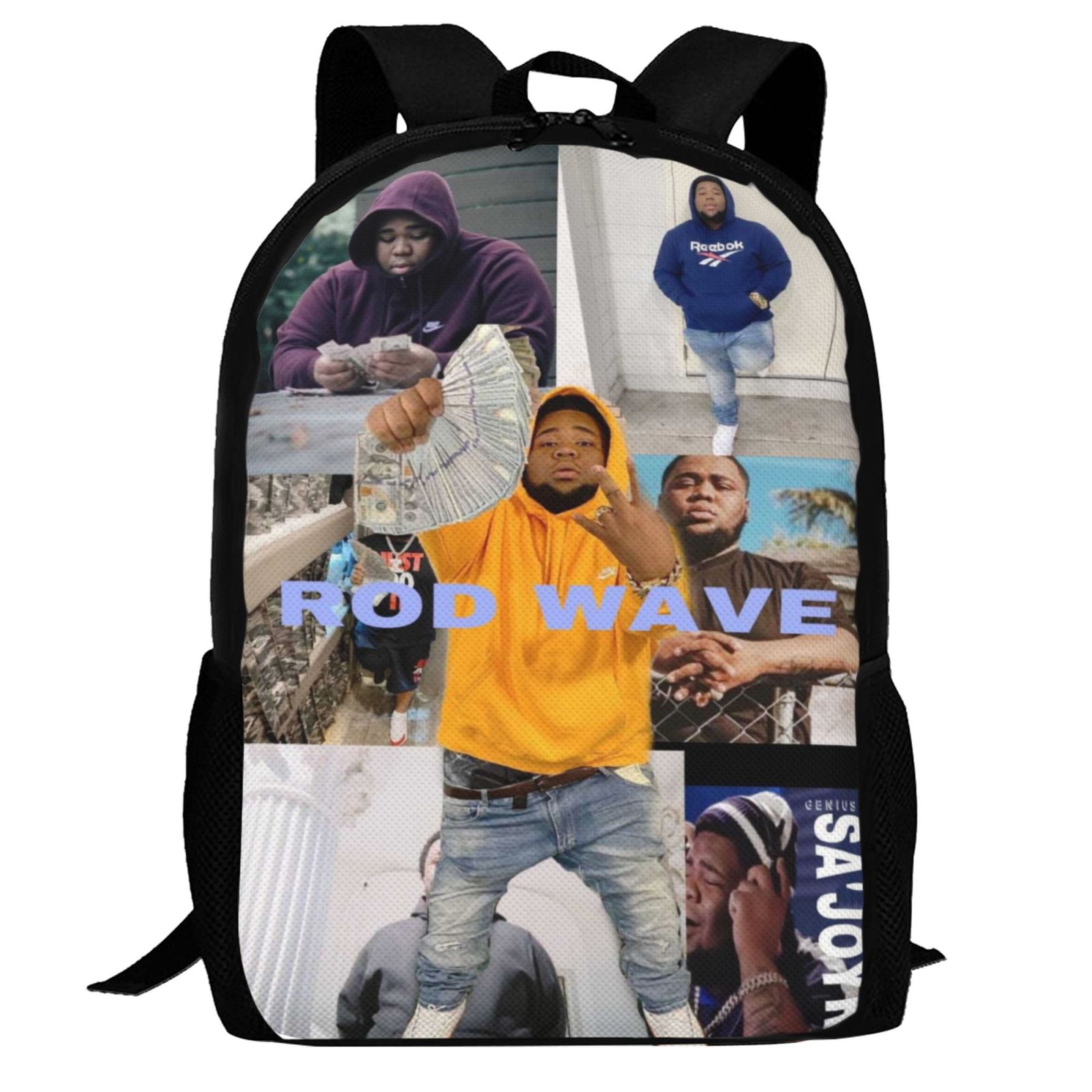 Rod Wave Backpack,3d Print Laptop Backpack Lightweight Casual Daypack ...