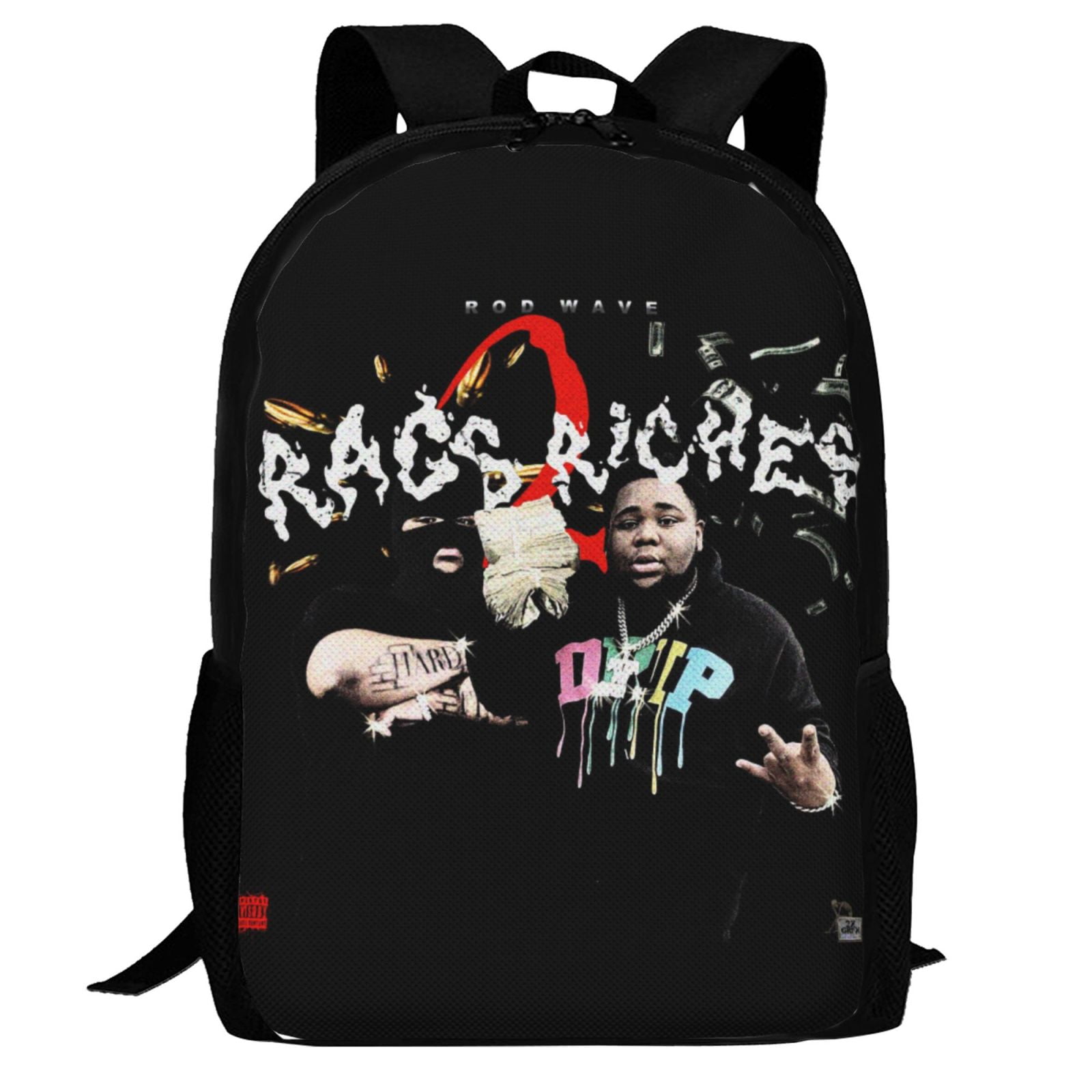 Rod Wave Backpack,3d Print Laptop Backpack Lightweight Casual Daypack ...