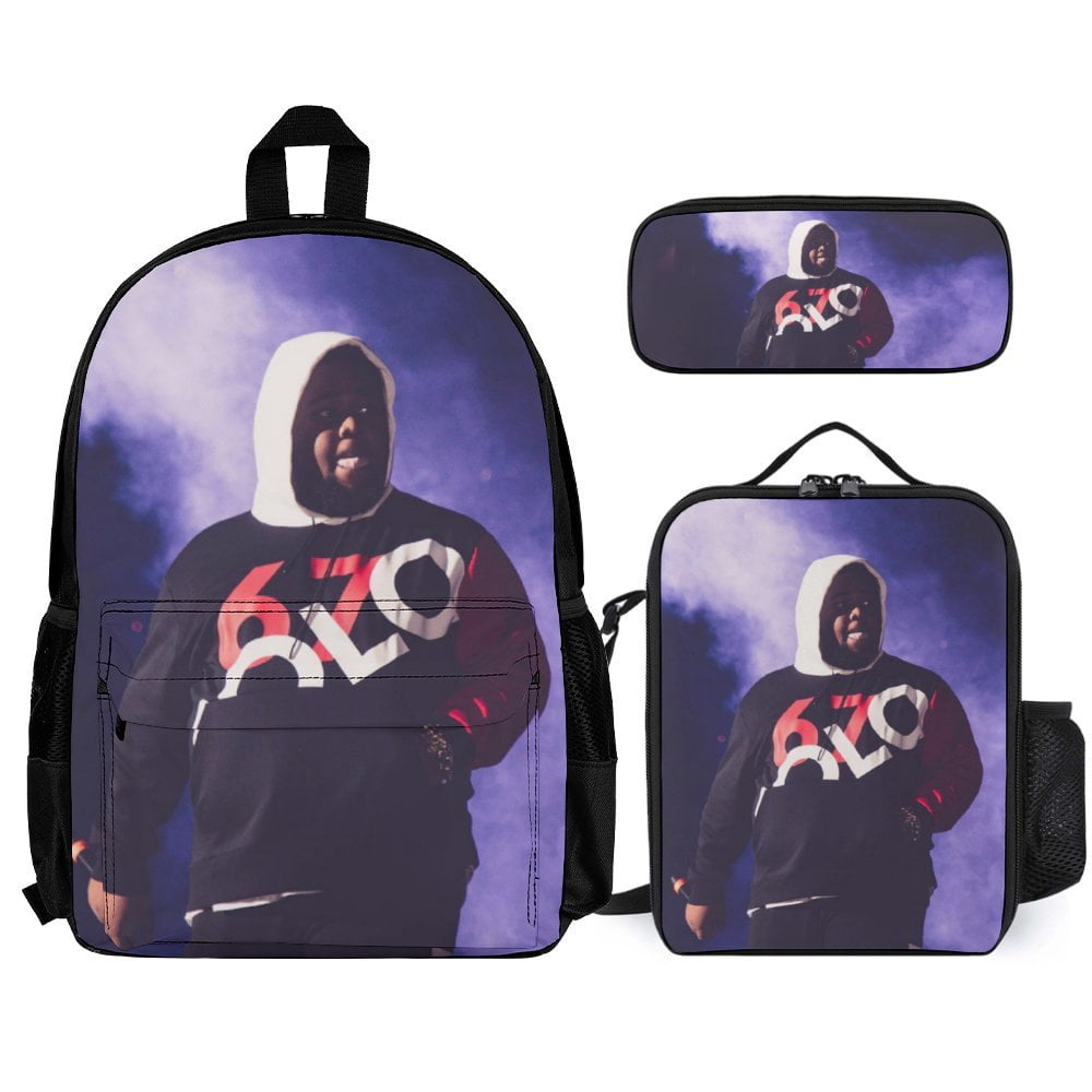 Rod Wave Backpacks 3 Piece Set Kids Bookbag School Bag with Lunch Bag ...