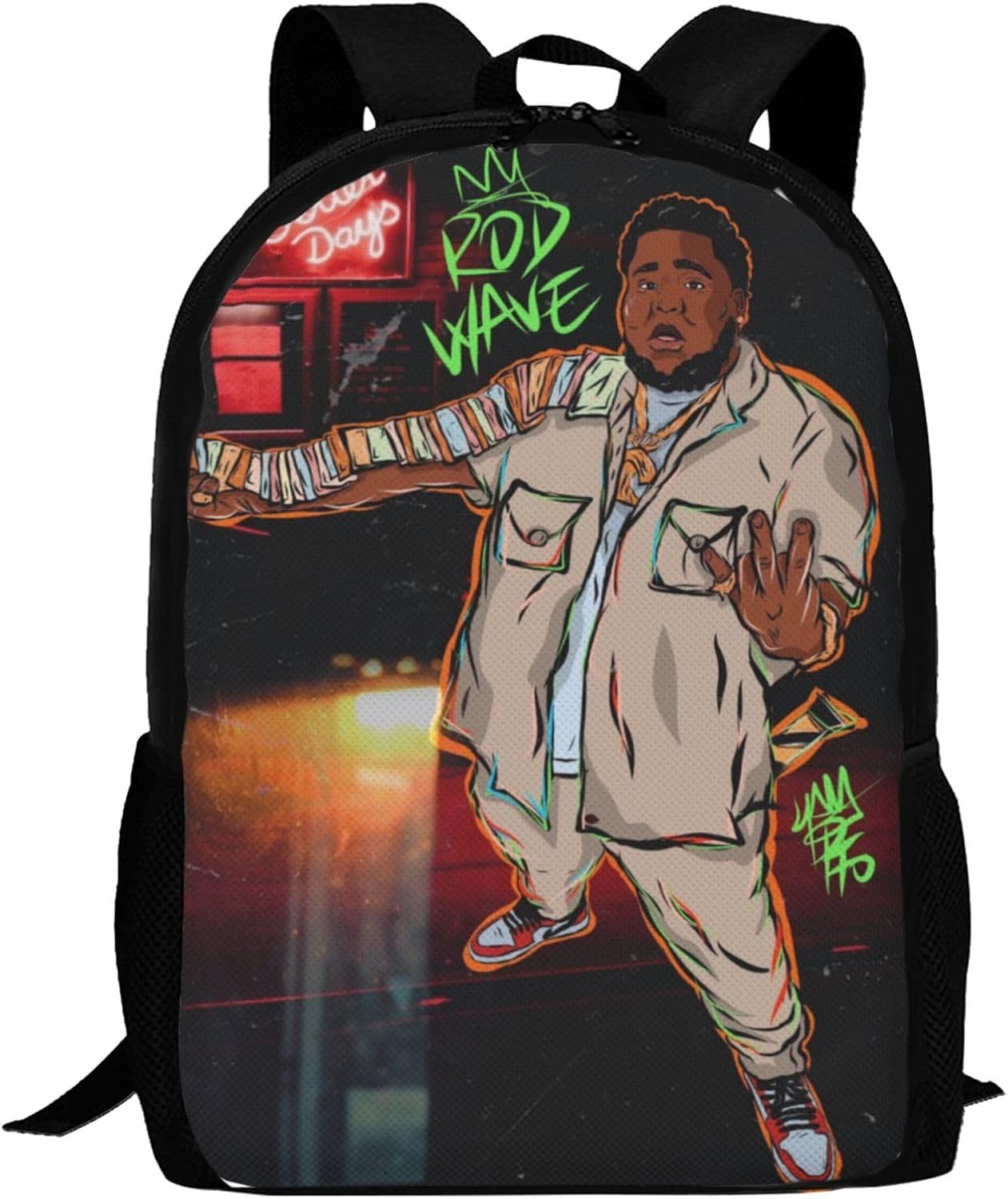 Rod Wave Backpacks Backpack Cartoon Large Capacity Laptop Backpack ...