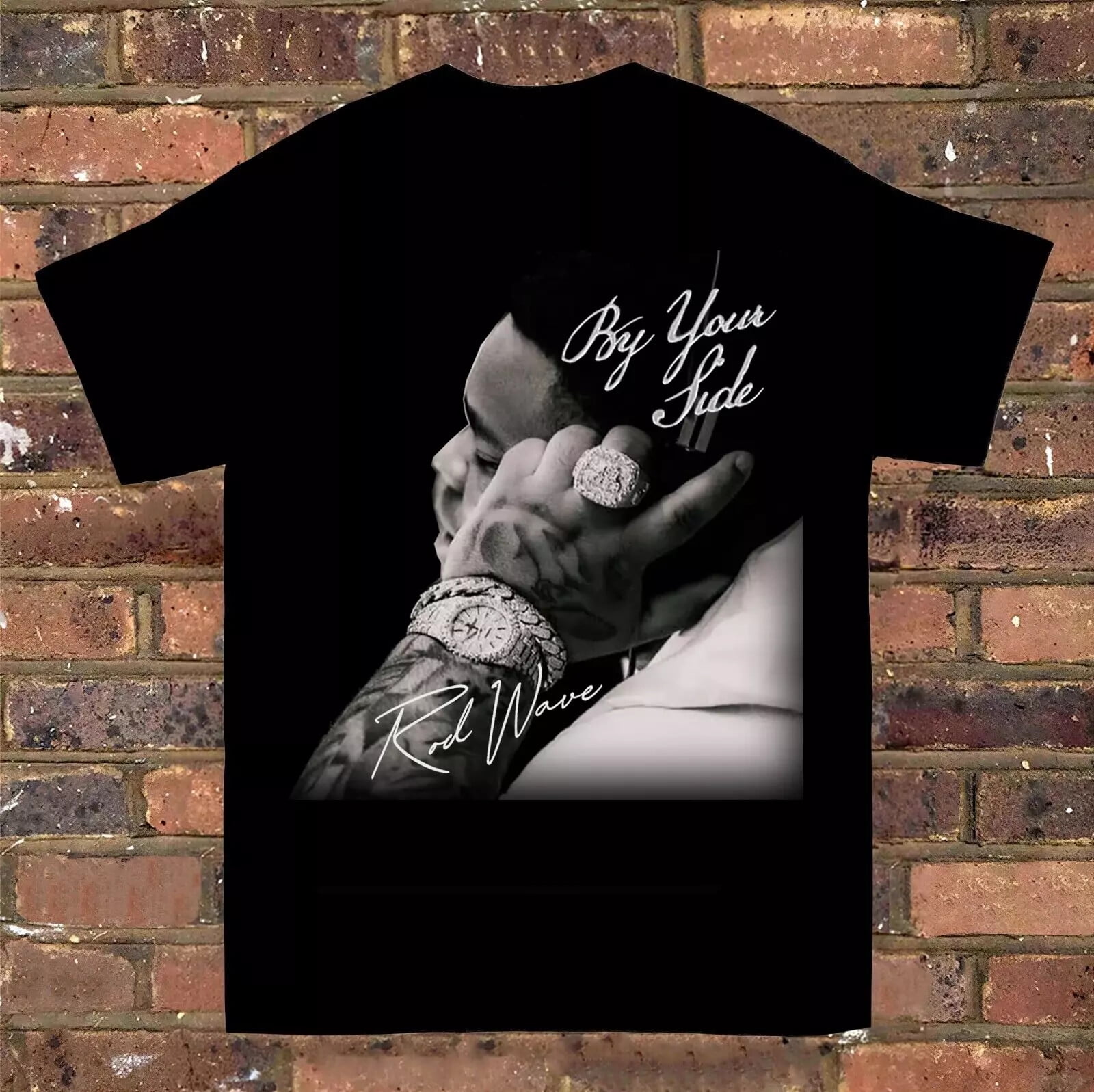 Rod Wave Beautiful Mind T-Shirt Short Sleeve Black Unisex - Walmart.com