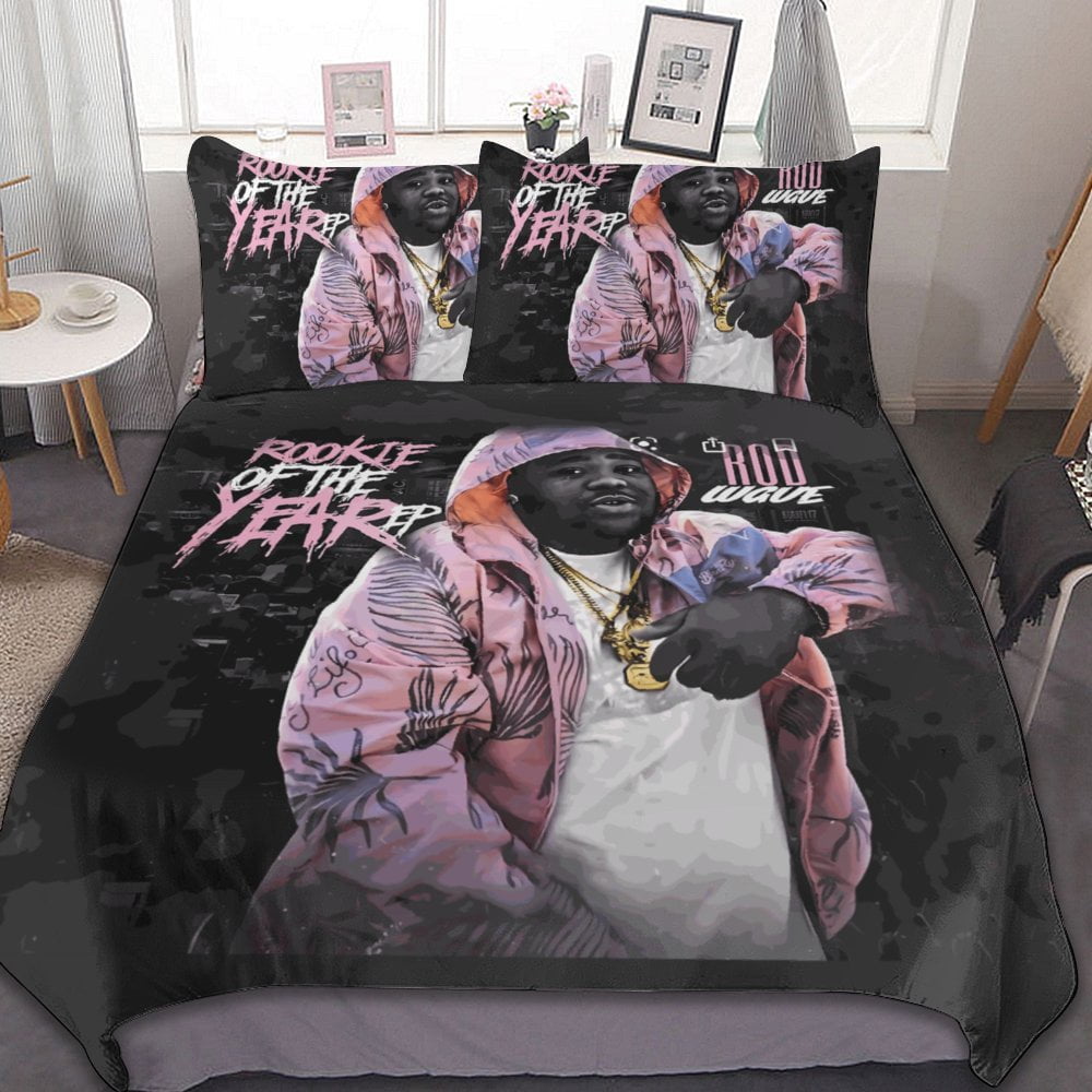 Rod Wave Bed Duvet Cover Microfiber Bedding Sets 3D Printed Lightweight ...