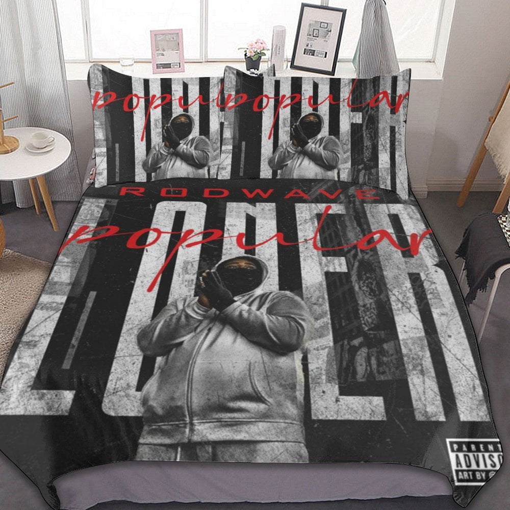 Rod Wave Bed Duvet Cover Microfiber Bedding Sets 3D Printed Lightweight ...