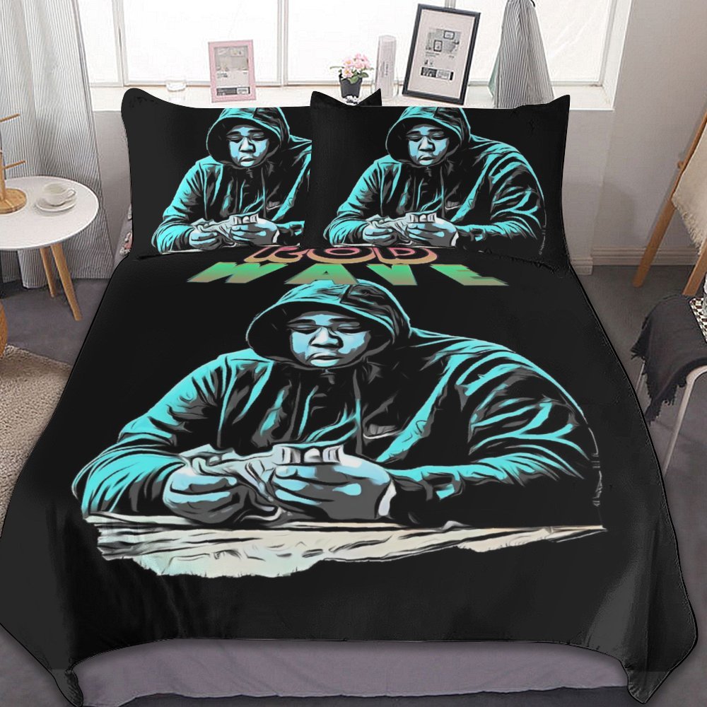 Rod Wave Bed Duvet Cover Microfiber Bedding Sets 3D Printed Lightweight ...