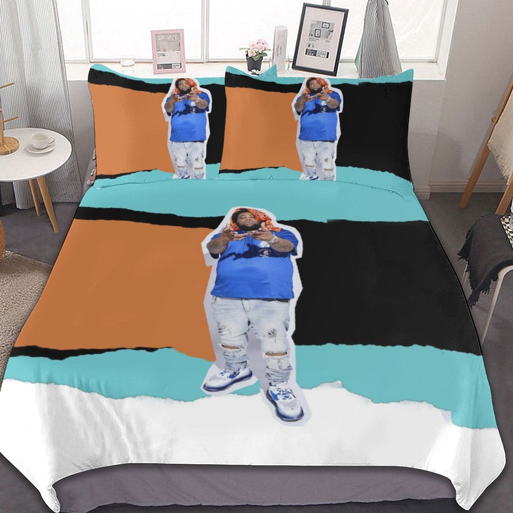 Rod Wave Bed Duvet Cover Microfiber Bedding Sets 3D Printed Lightweight ...